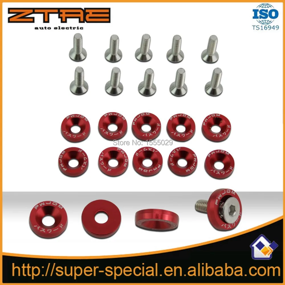 Aluminum Fender Washers 10 piece/set Fender Washer Engine Dress Up ...