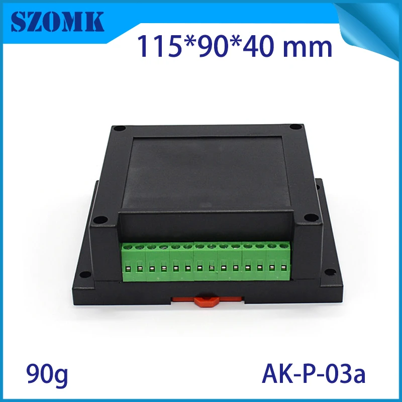 4 pcs, 115*90*40mm din rail enclosure box equipment boxes plastic ...