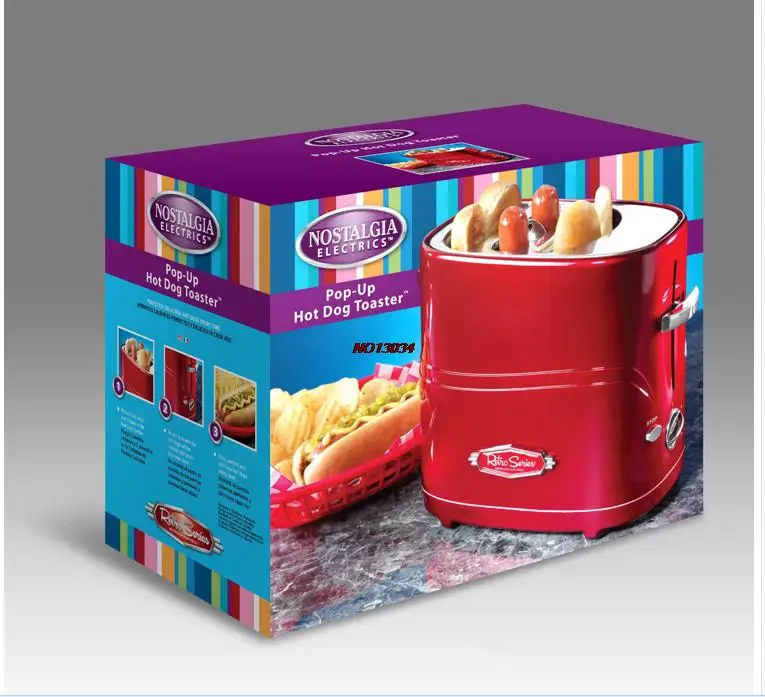 Home Mini breakfast Automatic sausage machine hot dog machine toaster ...