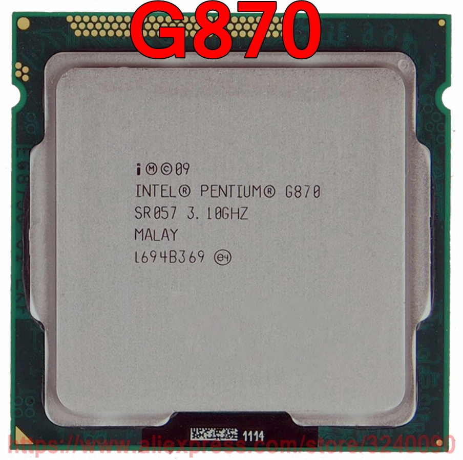 Procesador Intel Pentium G870 Original, 3,10 GHz, 3M, doble núcleo ...