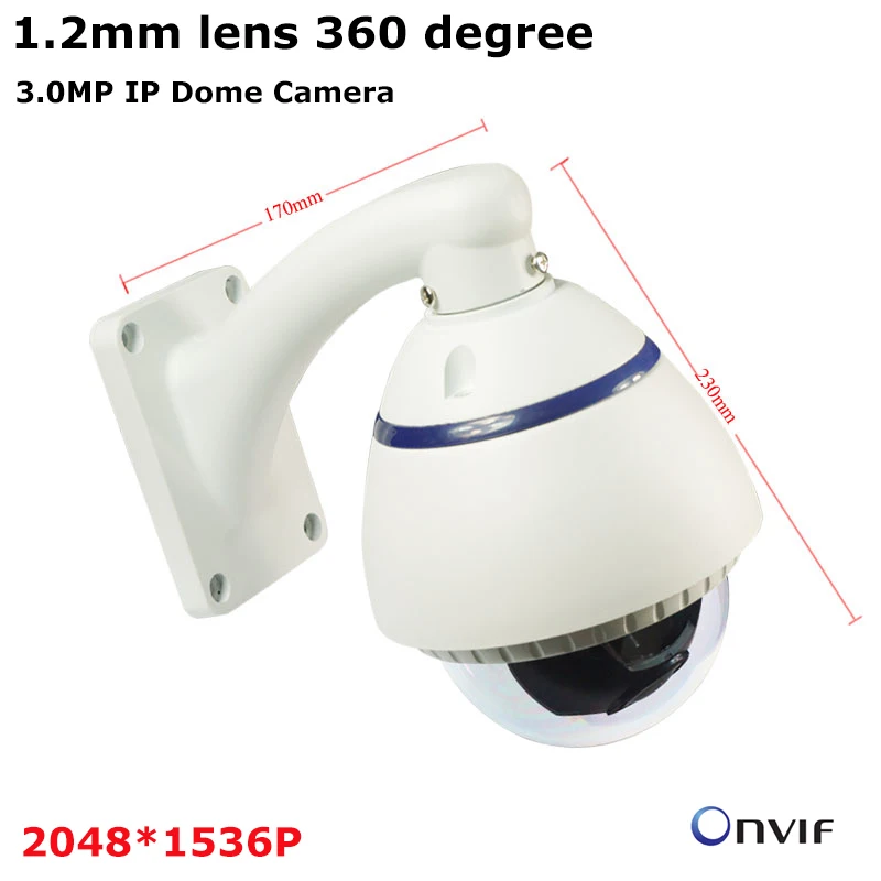 360 degree Panoramic HD 3MP IP dome Camera Wide Angle CCTV IP Cam ...
