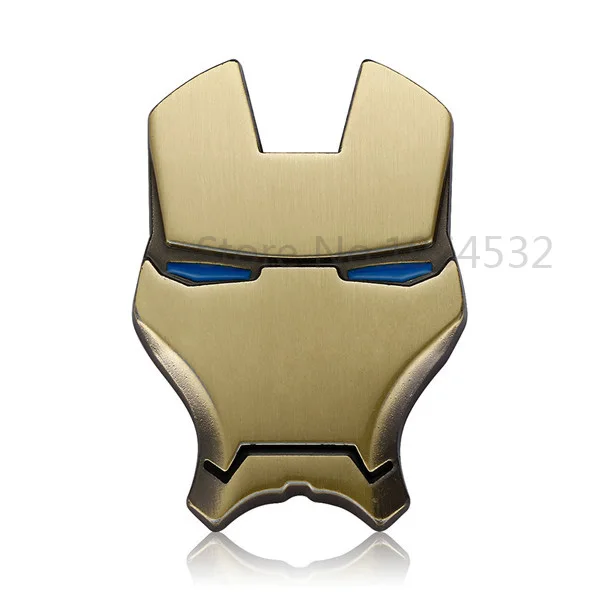 Chrome Metal Iron Man Car Emblem Stickers Logo Decoration The Avengers ...