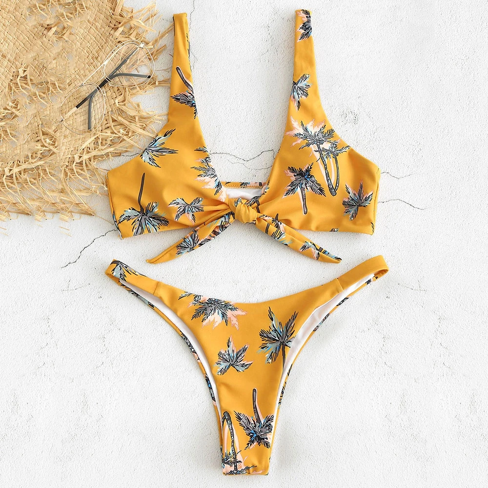 Women Biquini Swimwear Bathing Suit Backless Swimsuit High Cut Bikinis