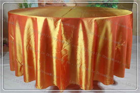 Orange Red Color Taffeta Tablecloth For Wedding Event&Party&Hotel ...