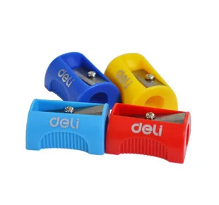 Free shipping deli 0594 mini pencil sharpener pencil roll pen device ...
