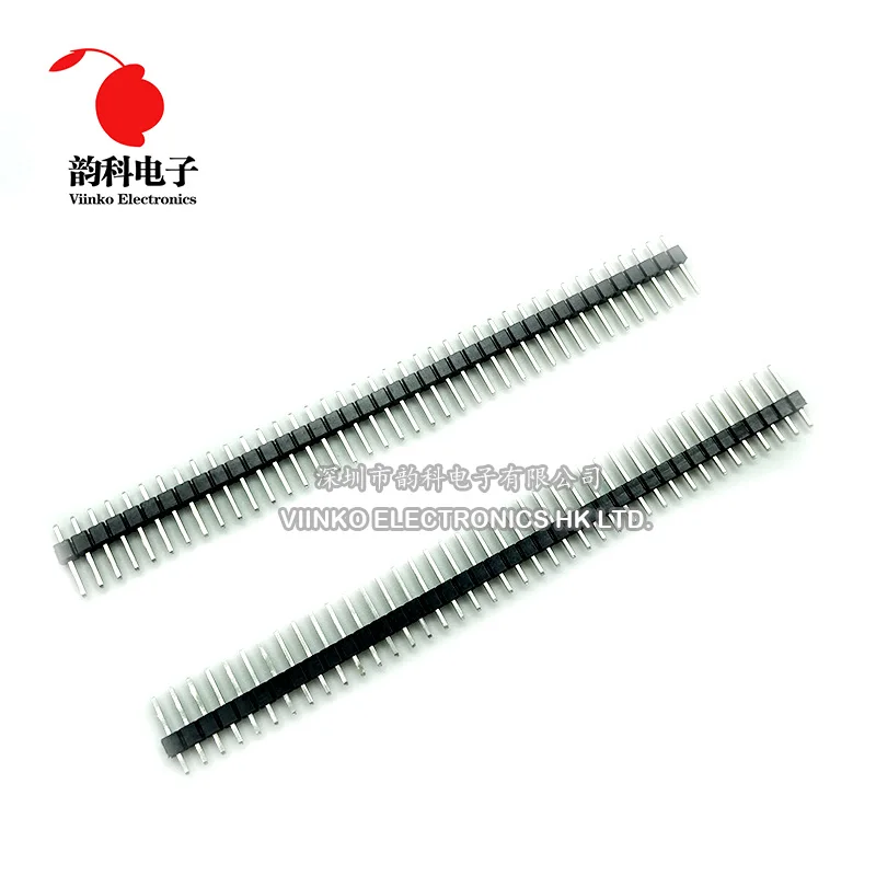 10pcs 40 Pin 1x40 2.54mm Single Row Male 2.54 Breakable Pin Header ...