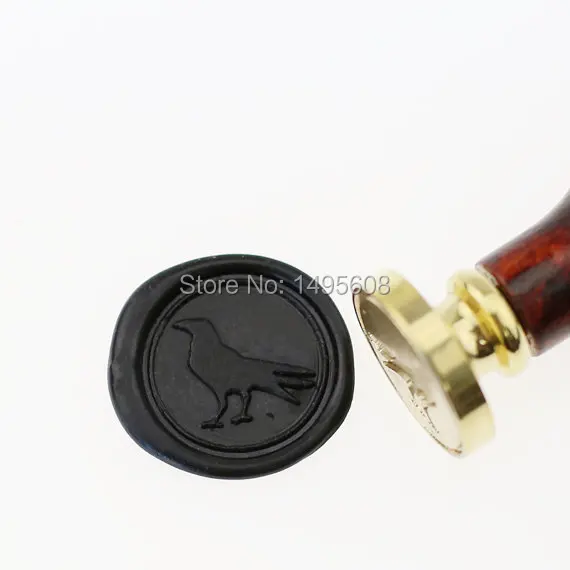 Raven Wax Seal Stamp/Raven Crow bird seals/ wedding invitation seal ...