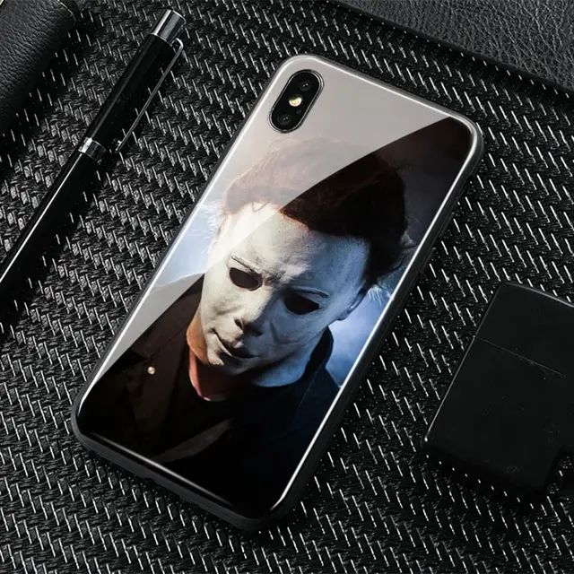 Michael Myers Halloween Tempered Glass Soft Silicone Phone Case Cover ...
