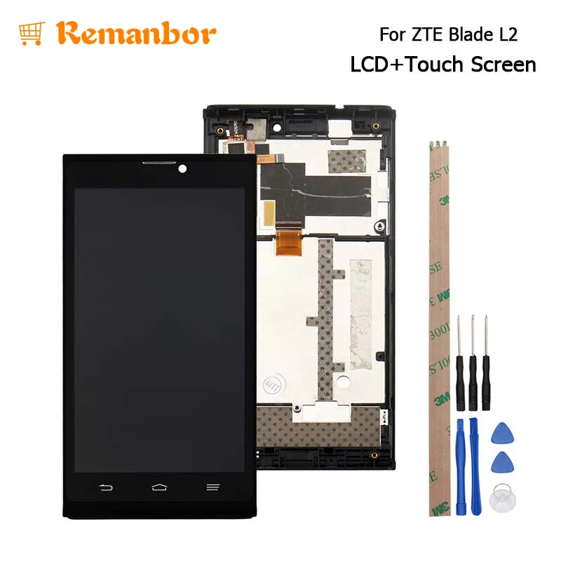 Remanbor For ZTE Blade L2 LCD Display And Touch Screen With Frame ...