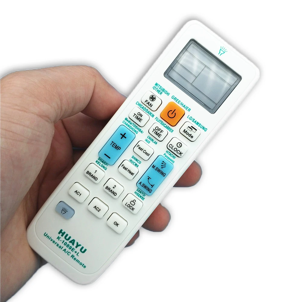 Controlador de aire acondicionado Universal, Control remoto de aire acondicionado, k 1089E + L ...