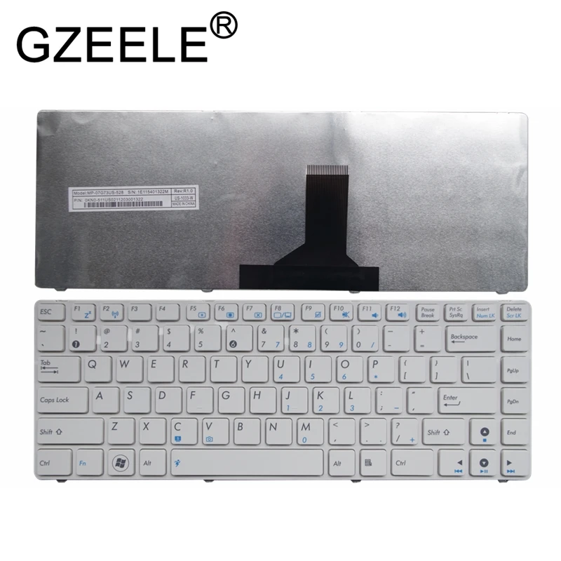 GZEELE teclado US para ASUS K42JZ U41 U41J K42D U31S U31J U31F U35J ...