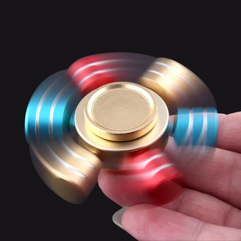 EDC New Version 6 Edge Form Hand Spinner Metal Fidget Spinner Feel ...