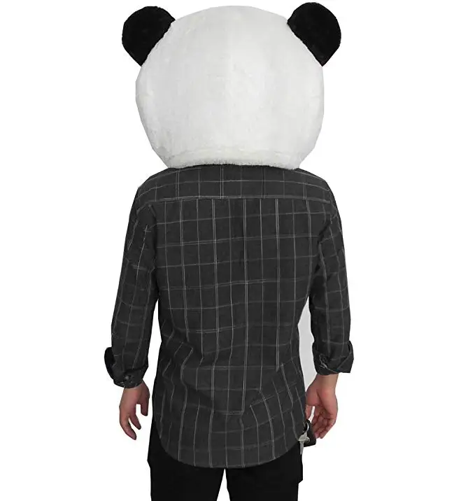 Cartoon Panda Head Mask Mascot Costume - KawaiiMerch.com