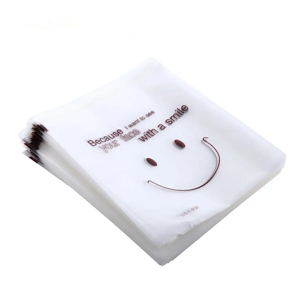 Adeeing 200 Pcs Cute Smiley Packing bag Food Package Self adhesive ...