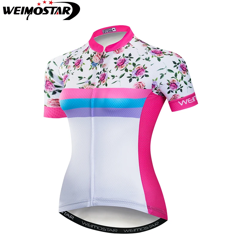 Weimostar Pink Cycling Jersey Downhill Jersey Quick-dry Ropua Ciclismo ...