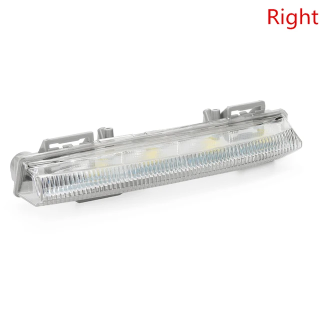 1Pcs Front LED DRL Fog Light L/R ABS for Mercedes Benz W204 W212 C250 ...