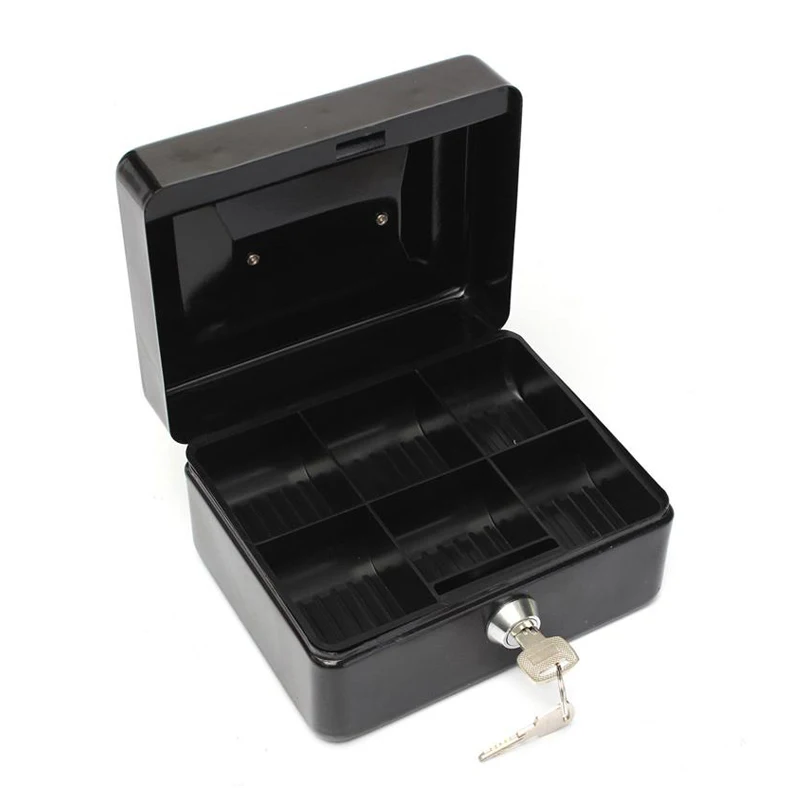 Mini Portable Steel Petty lock Cash Safe Box for home school office or ...