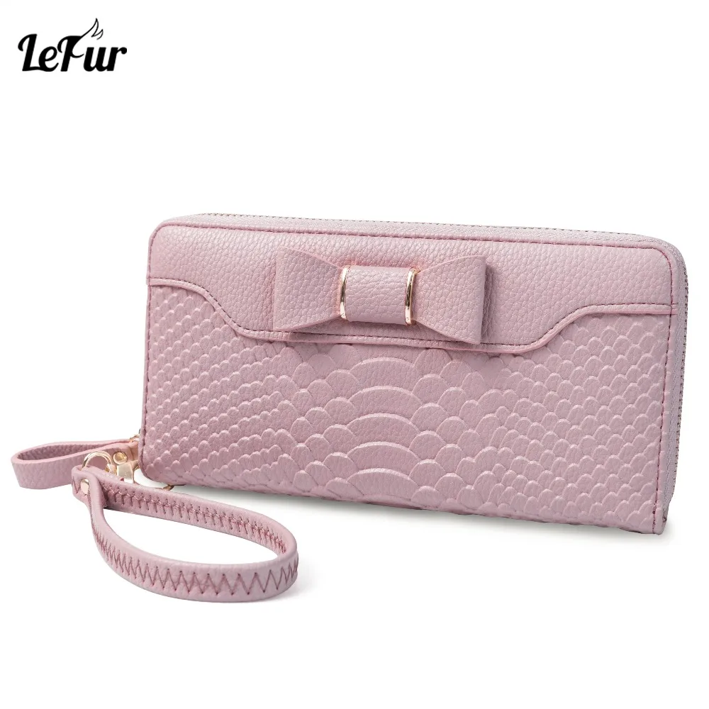 LEFUR Women Long Wallets PU Leather Female Coin Purse Holder Women Bags ...