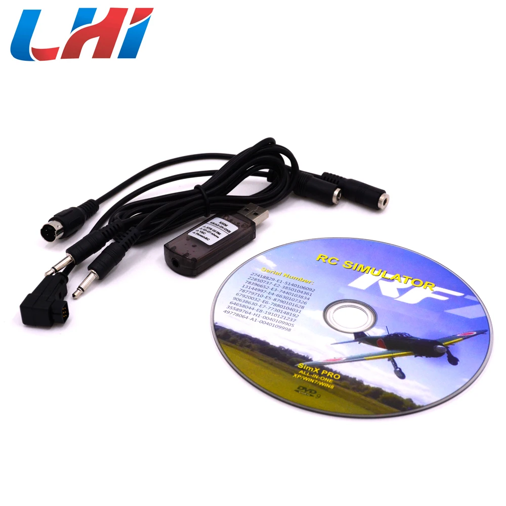 RC Simulator 22 in 1 USB Flight Simulator Cable for Realflight G7 / G6 ...