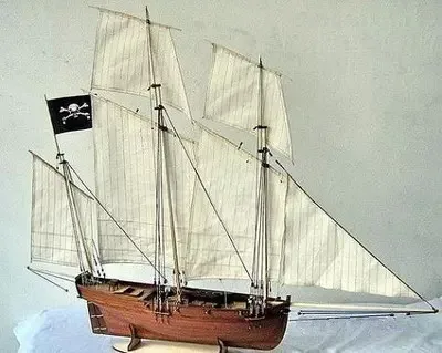 NIDALE-Model-Classic-French-royal-fleet-sail-boat-model-the-le-COUREUR ...