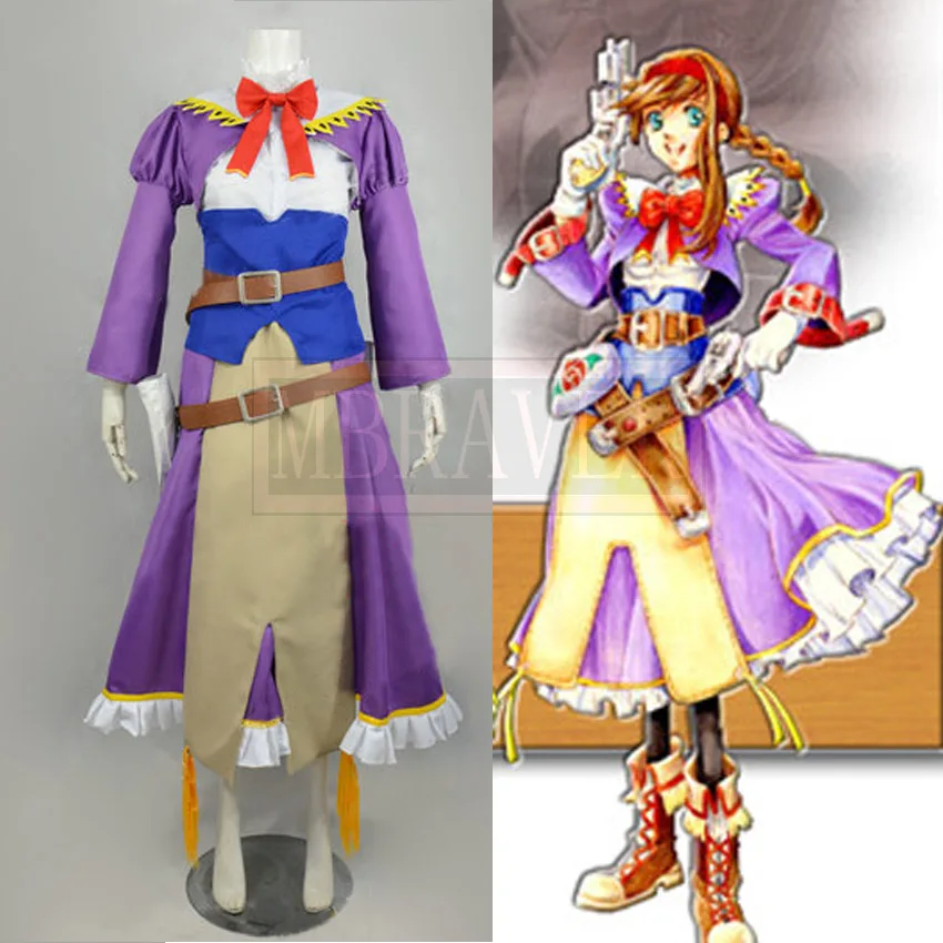 Wild Arms 3 Virginia Halloween Dress Set Cosplay Costume on Aliexpress ...