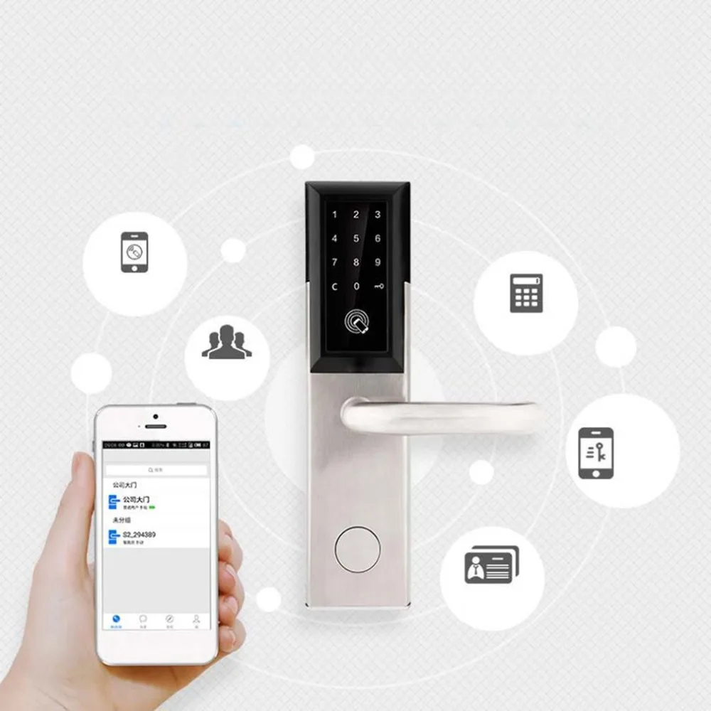 Bluetooth Security Entry Door Lock Electronic Combination Password Door ...