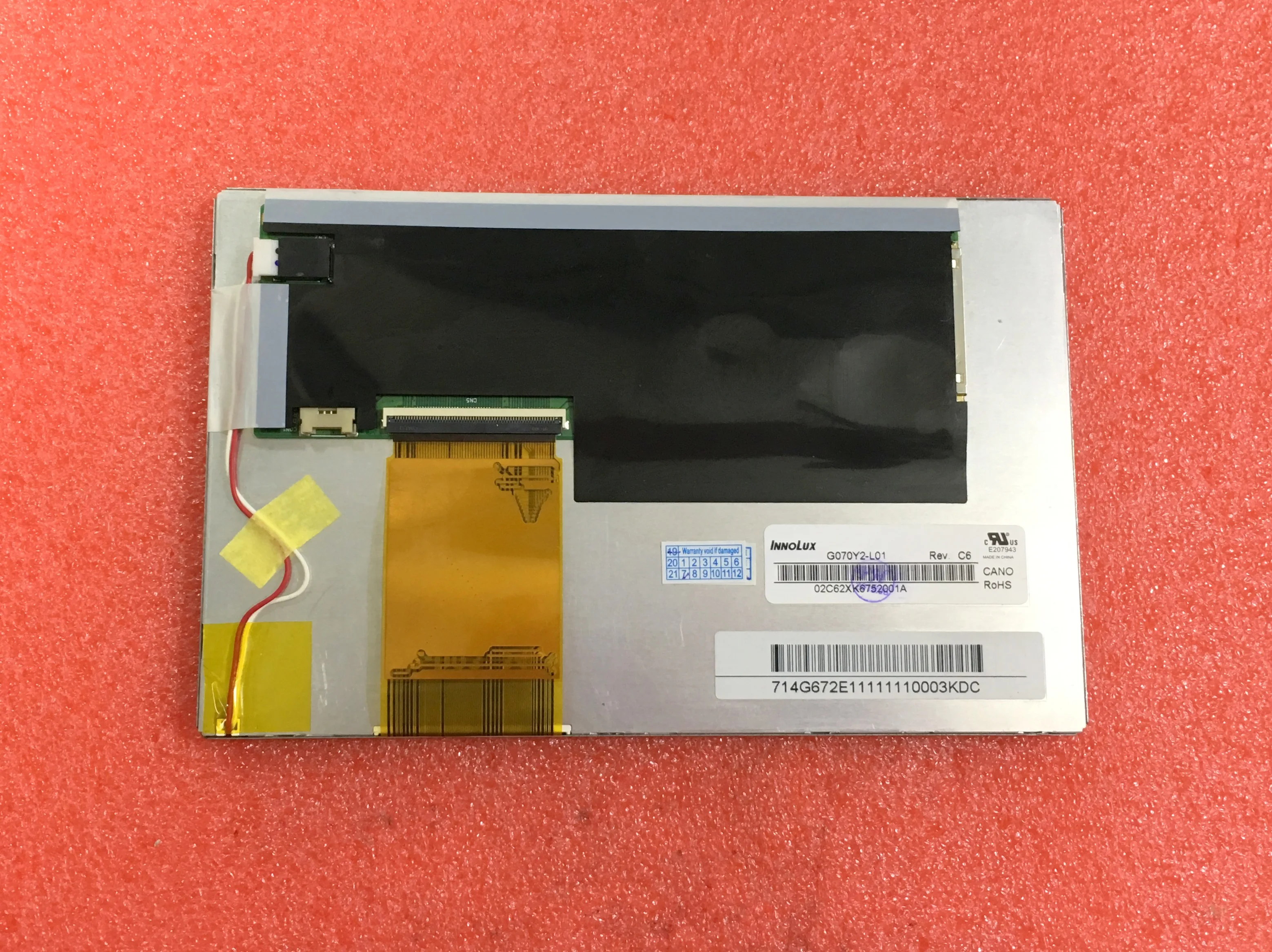 Original-G070Y2-L01-7-800-480-LCD-Screen-Display-Panel-G070Y2L01-G070Y2 ...
