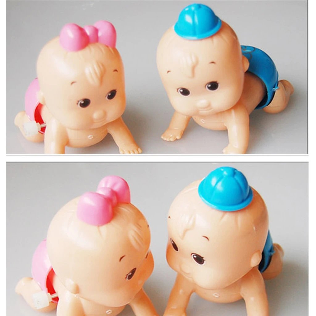 Wind Up Toys New 1pc Boy or Girl Wind up Crawling Crawl Clockwork Toy ...