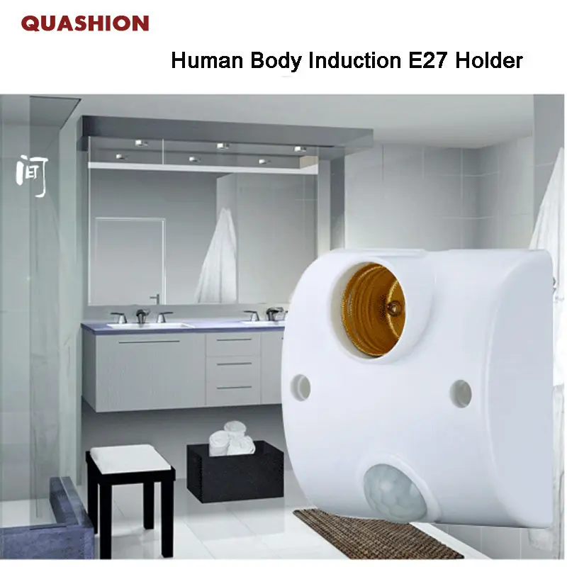Human Body Induction E27 Holder with Automatic Body Infrared IR Sensor ...