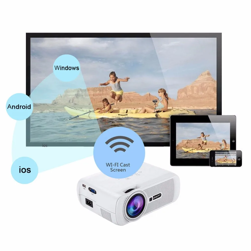 Aliexpress.com : Buy Upgrade Mini Projector Bluetooth WIFI HDMI LCD ...