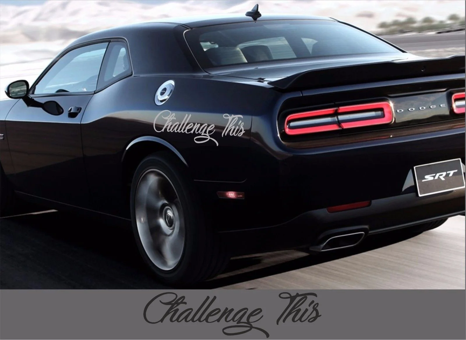 For (2Pcs)Dodge Challenger decals vinyl stickers mopar hemi Side ...