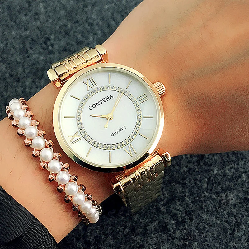 Minimalism Retro Style Business Dress Ladies Watch Contena Fashion ...