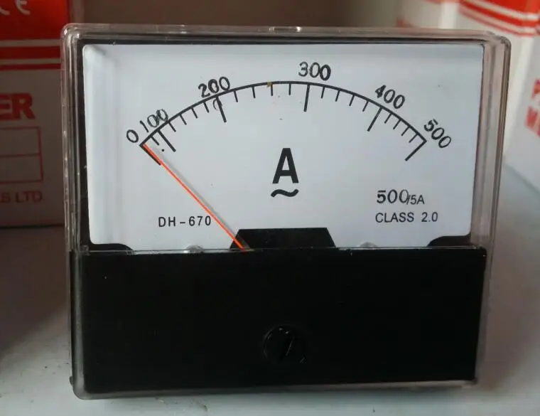 DH 670 AC 0 500A Analog Amp Panel ammeter pointer type current meter ...
