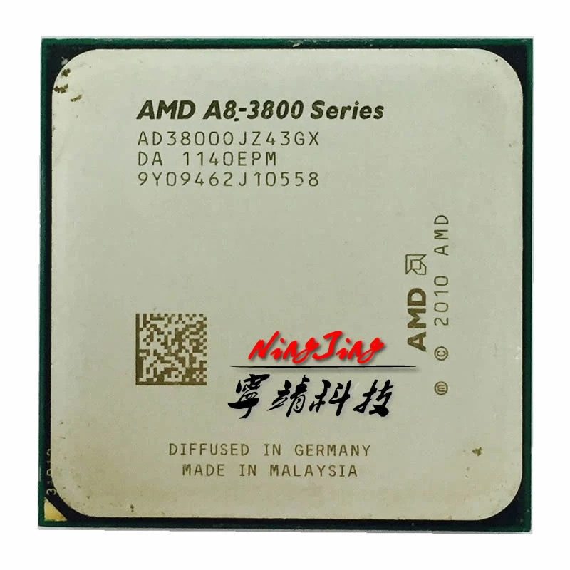 AMD A8-Series A8 3800 GHz Quad-Core CPU Processor AD3800OJZ43GX Socket ...
