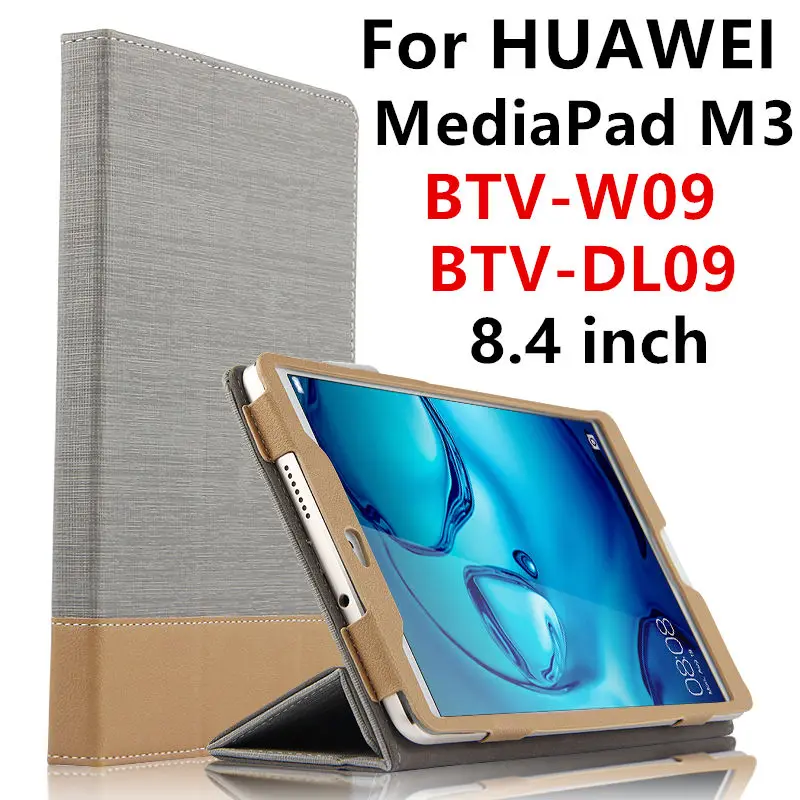 Case For Huawei MediaPad M3 Protective Protector Smart cove Faux ...