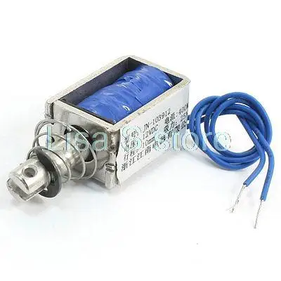 1039 Spring Loaded Linear Motion Solenoid Electromagnet 10mm 25N DC 12V ...