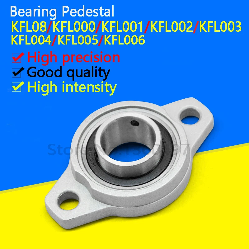 아연 합금 미니어처 베어링 받침대 KFL004 수평 유형 고정 직경 20mm 구경 다이아몬드 플랜지 베어링 받침대 ...