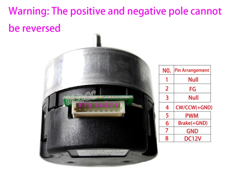 US Stock Nidec 12V Brushless Motor BLDC W/ Brake Function Bulit-in ...