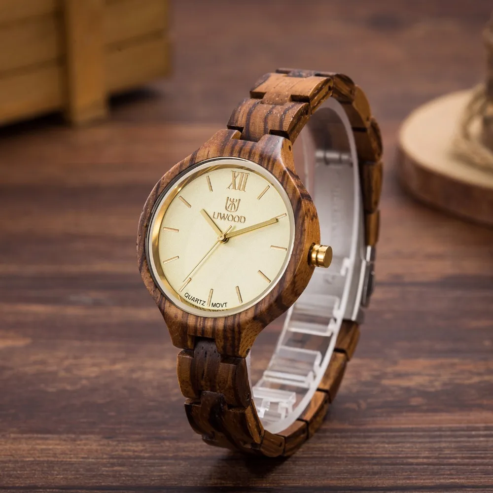2018 New Watches Women Wooden Watches for Ladies Full Wood and Mini ...