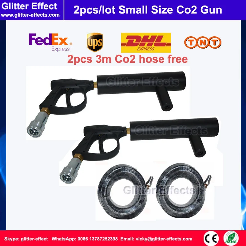 2pcs/lot Hand hold portable theater night club dj Co2 gun Stage smoke ...