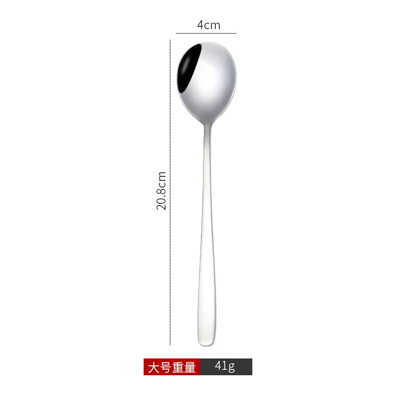 Набор посуды из нержавеющей стали 304, Длинные ручки, вилки, ножи ...