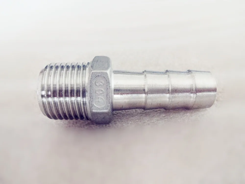 Free Shipping 1/2" DN15 Male Pipe Fittings Thread With 15mm Hose ...