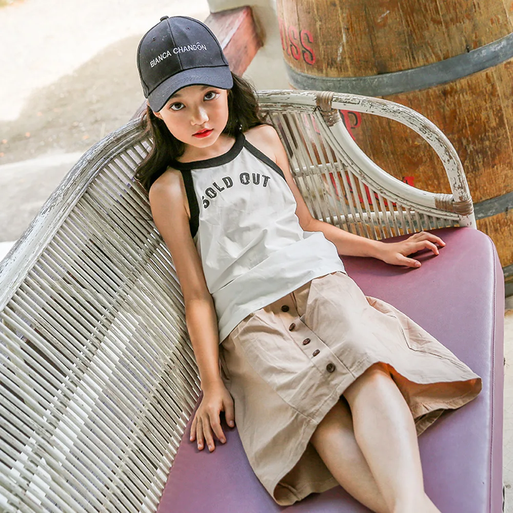 Aliexpress.com : Buy Skirt Set for Kids 2018 Girls Summer Clothing ...