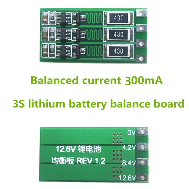 3S 300mA Li ion Lithium Battery Balancer Board 18650 Li ion Battery ...