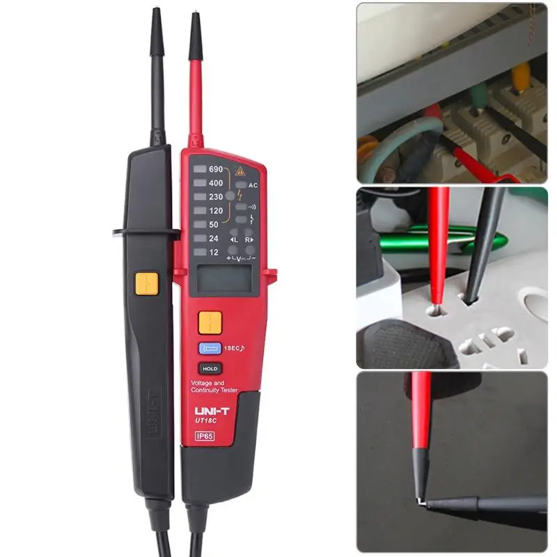 Auto Range Voltage Meter Continuity Test Pencil Tester LED Circuit ...