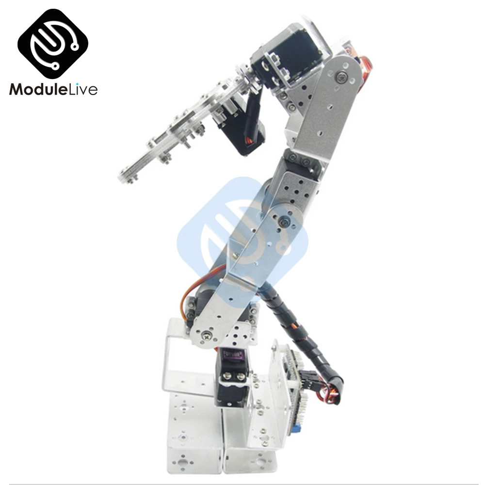 Rot3u 6dof Aluminium Robot Arm Mechanical Robotic Clamp Claw For ...
