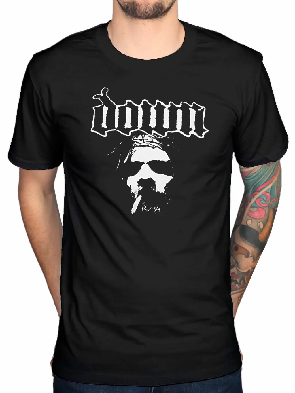 Official Down Face T Shirt Rock Band Merchandise Pantera Crowbar Arson Anthem Men T Shirts Great ...