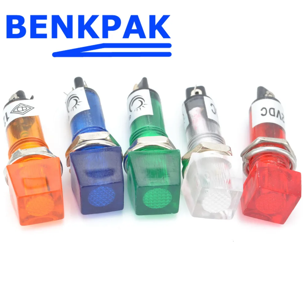 10pcs Pilot Light 10MM Signal light indicator lamp DC12V AC220V ...