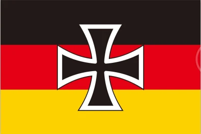 Deutschland Flagge Mit Eisernem Kreuz
