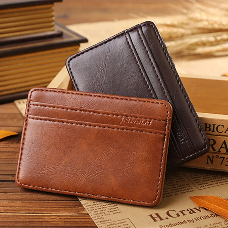 High Quality Magic Wallet Slim Money Clip Credit Card Purse Business ...
